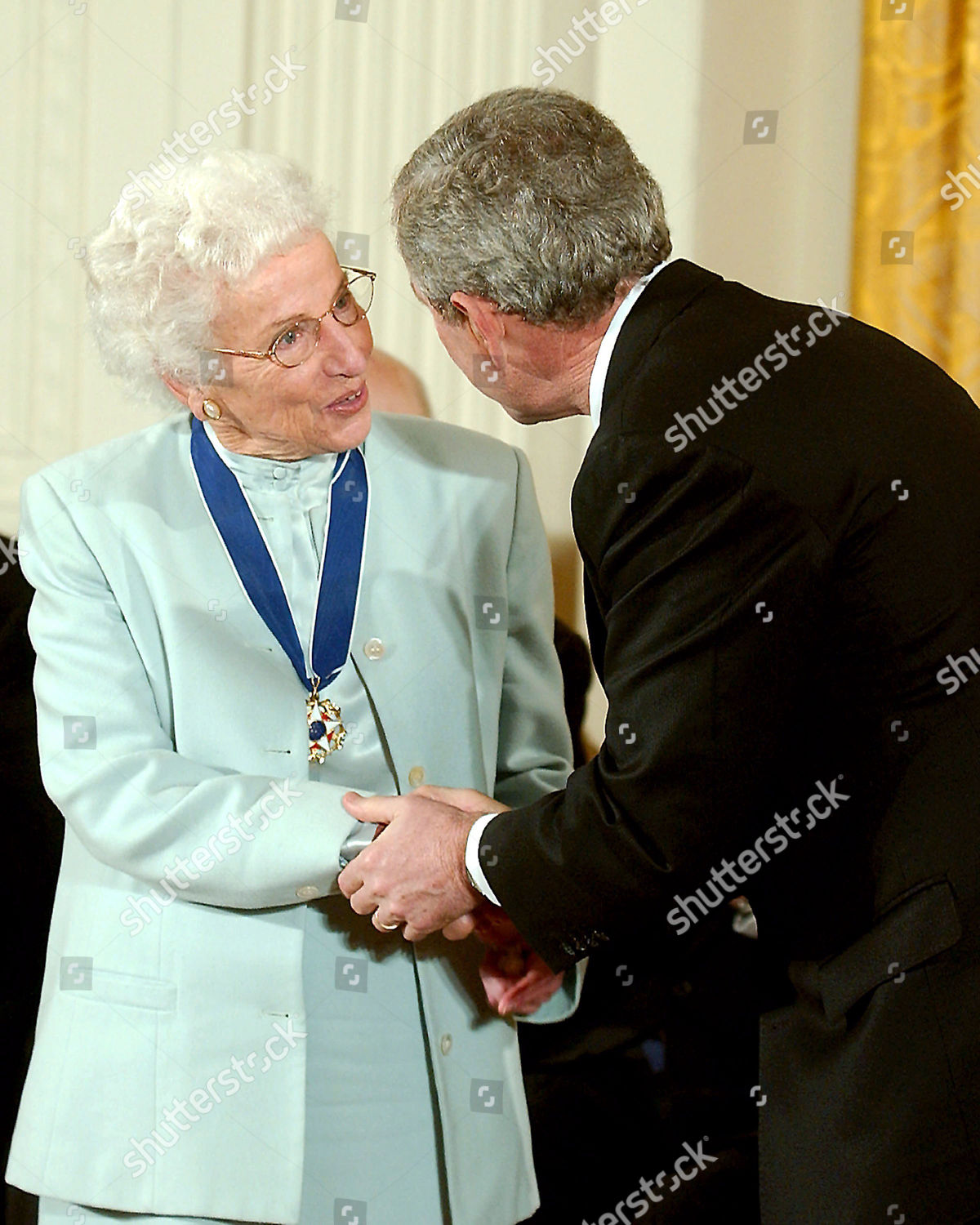 Ruth Johnson Colvin Receiving Presidential Medal Editorial Stock Photo ...