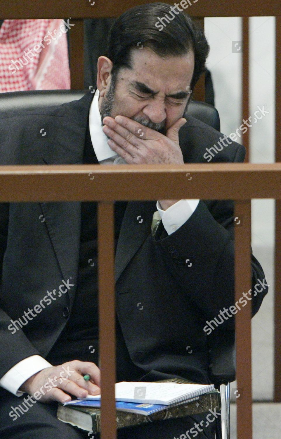 Saddam Hussein Yawns During Anfal Genocide Editorial Stock Photo ...