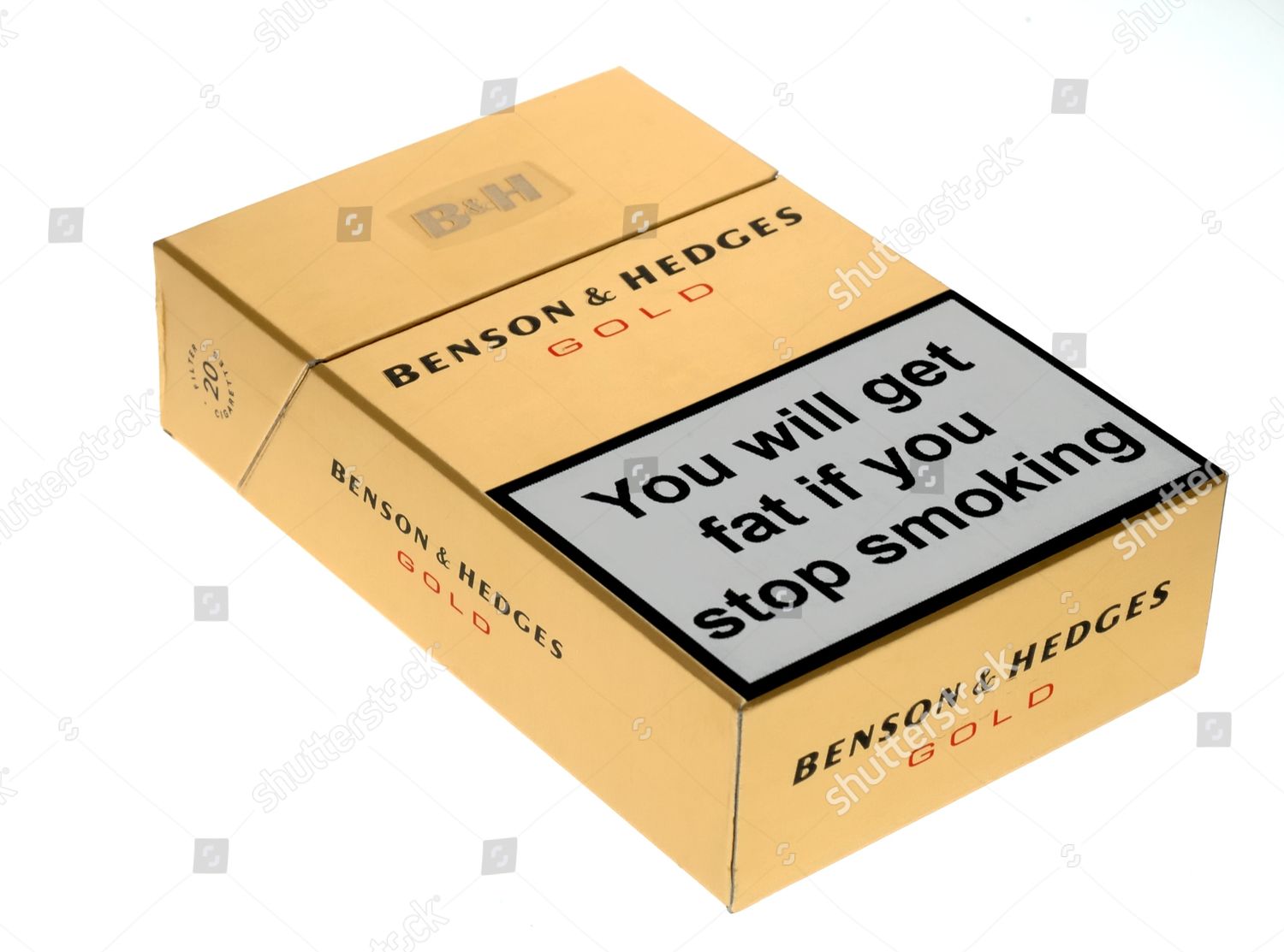 Spoof Health Warning On Packet Benson Editorial Stock Photo - Stock ...