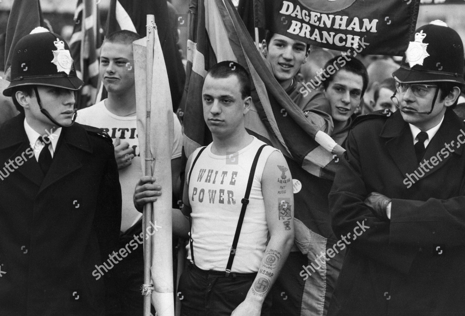 Skinheads National Front Rally Editorial Stock Photo - Stock Image ...