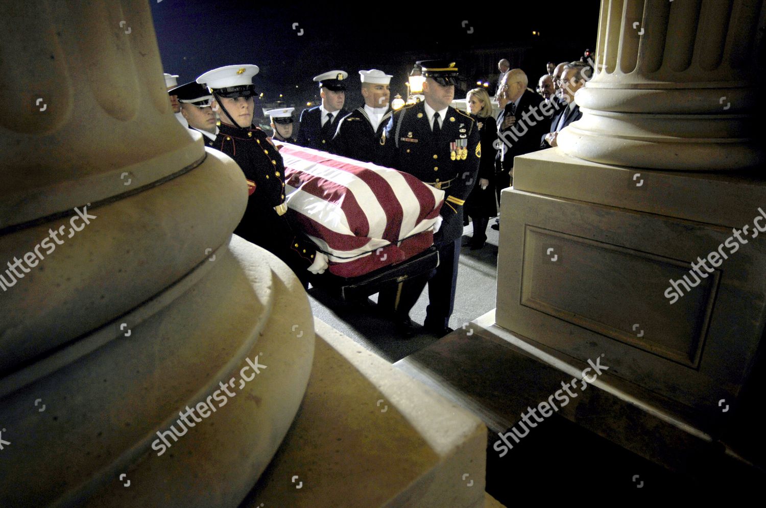 Casket Containing Body Former President Gerald Editorial Stock Photo ...