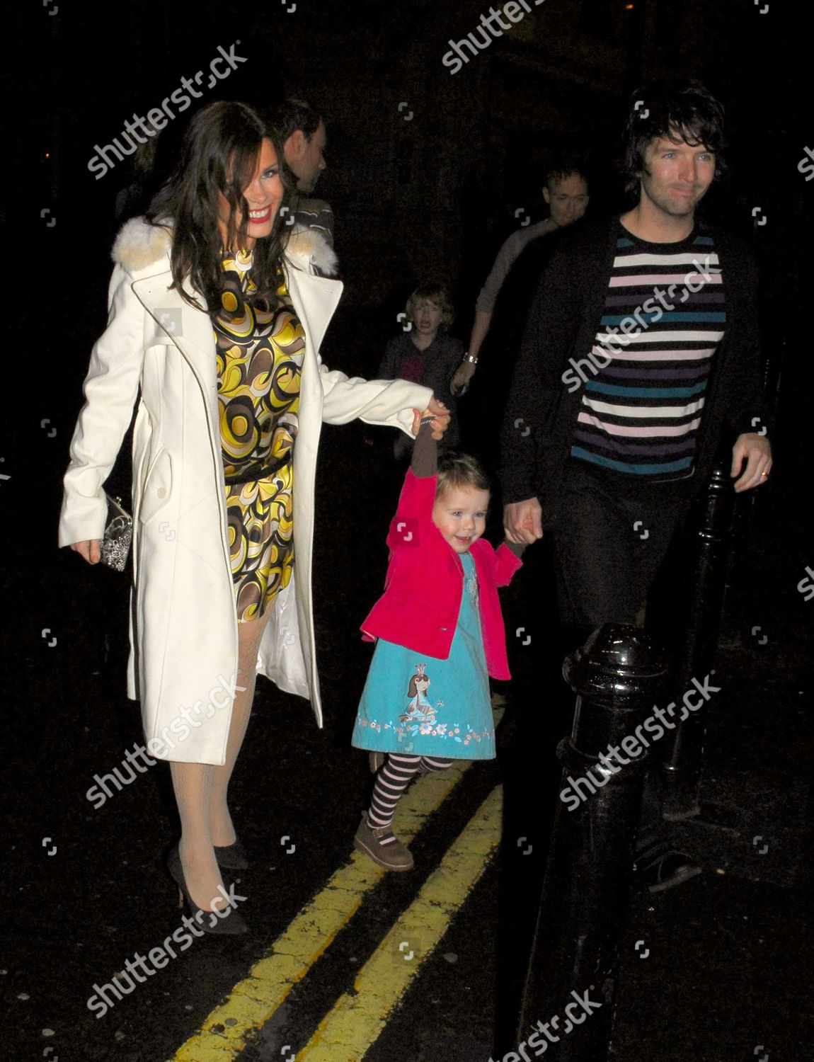 Melinda Messenger Husband Wayne Roberts Daughter Editorial Stock Photo ...