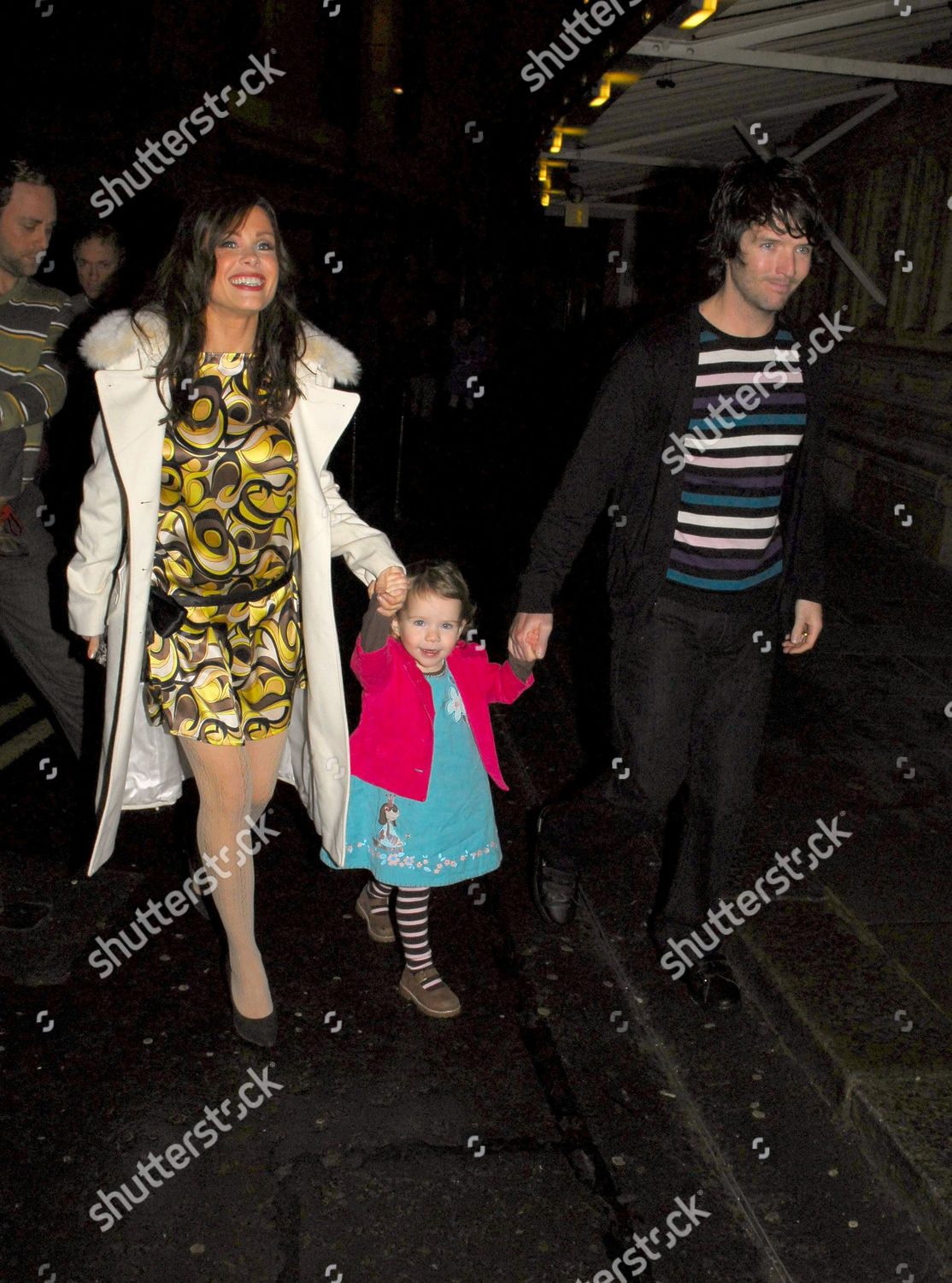 Melinda Messenger Husband Wayne Roberts Daughter Editorial Stock Photo ...