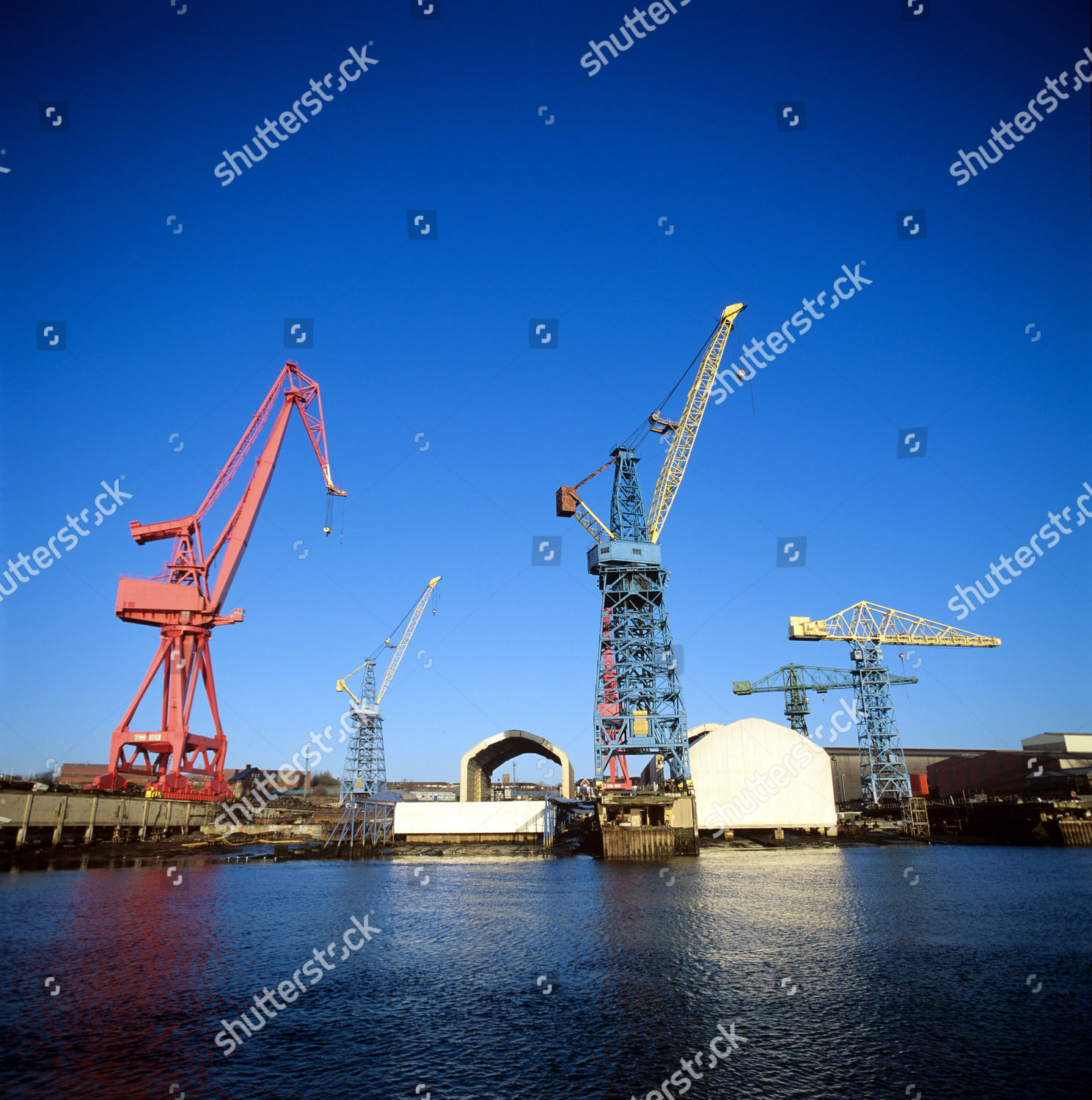 Swan Hunter Shipyard Tyneside Britain Editorial Stock Photo - Stock ...