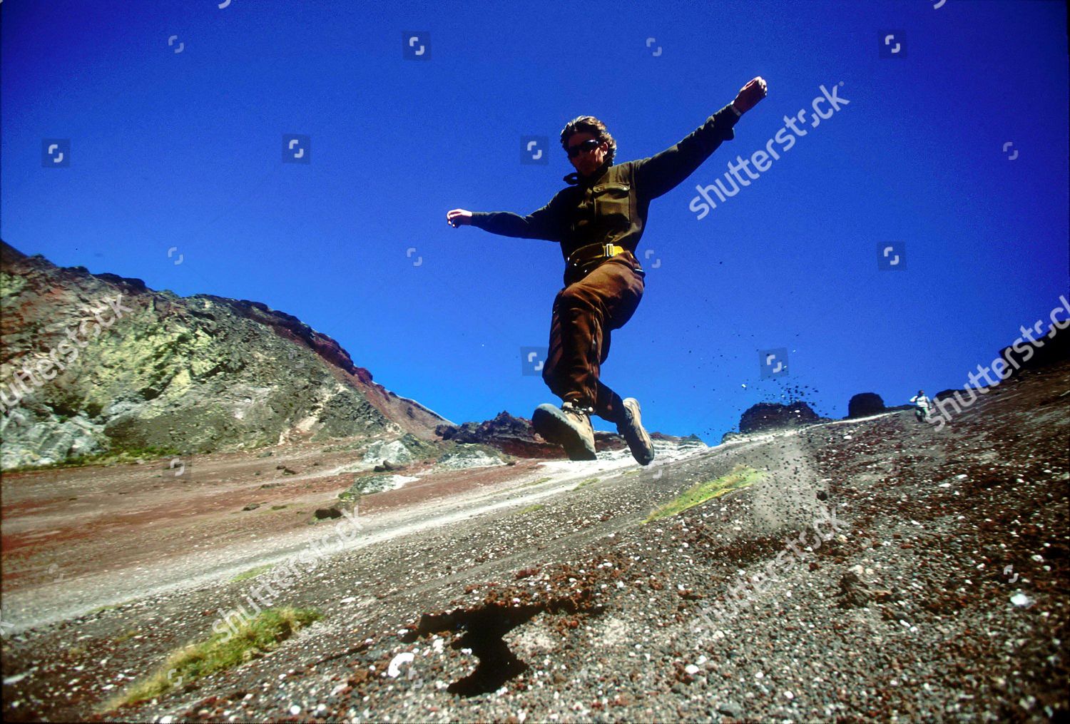 Scree Running On Mount Tarawera New Editorial Stock Photo - Stock Image ...