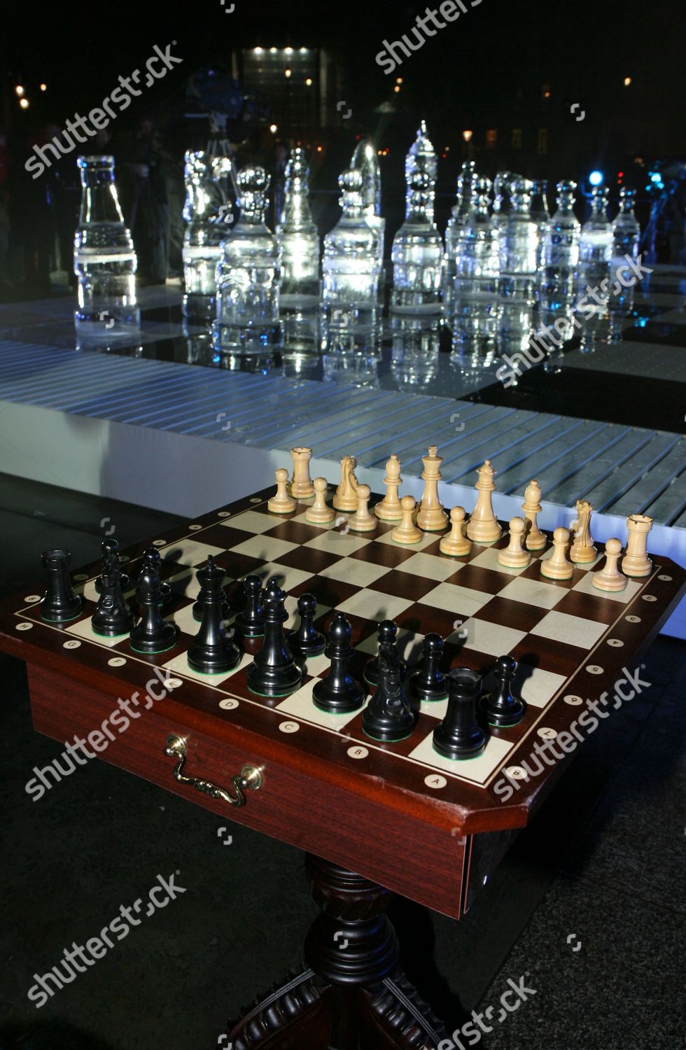 London Vs Moscow Ice Chess Game Editorial Stock Photo - Stock Image ...
