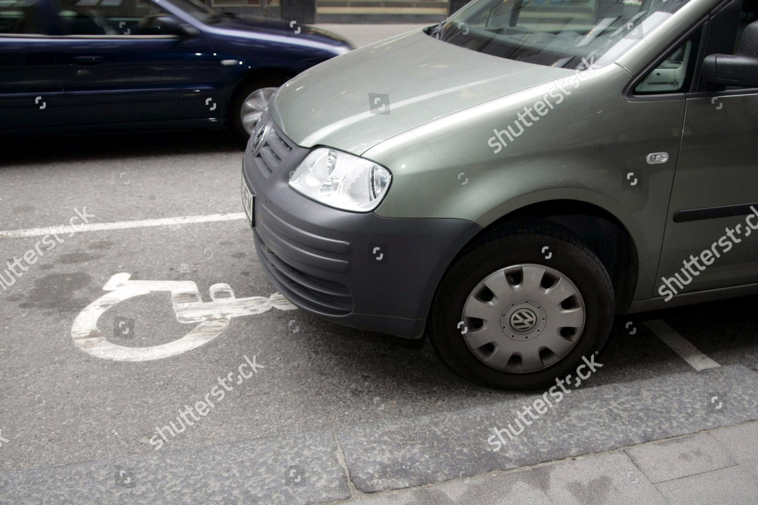 Car Parked Space Disabled Editorial Stock Photo - Stock Image ...
