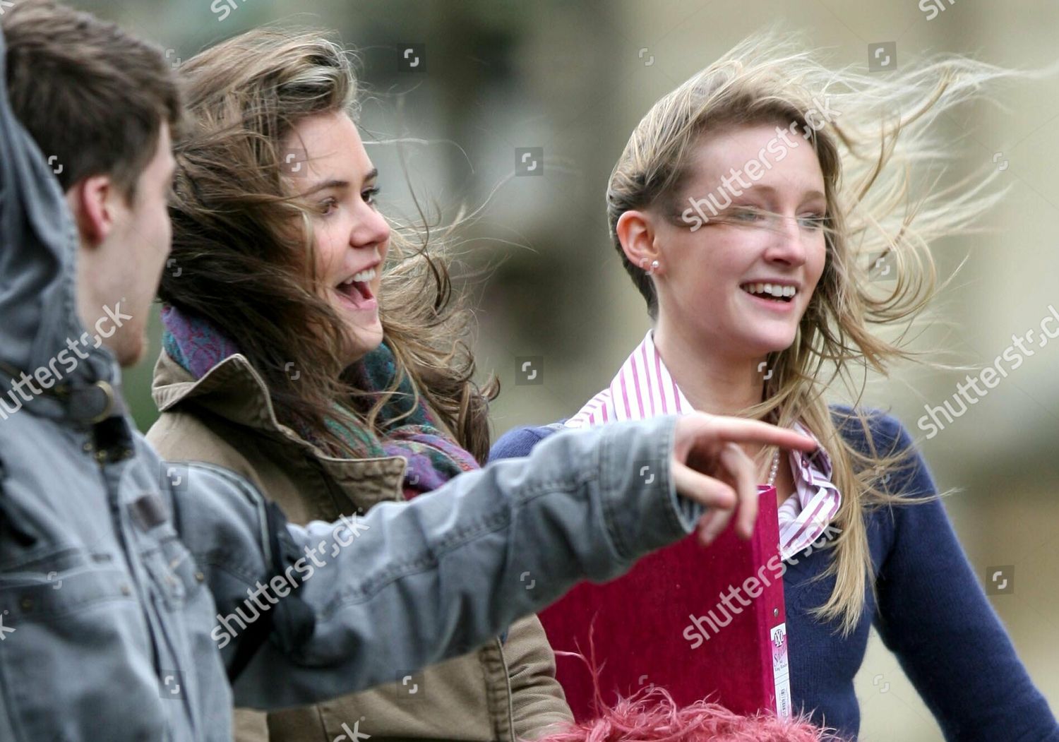 People Struggle Against Gusty Conditions Winds Editorial Stock Photo ...