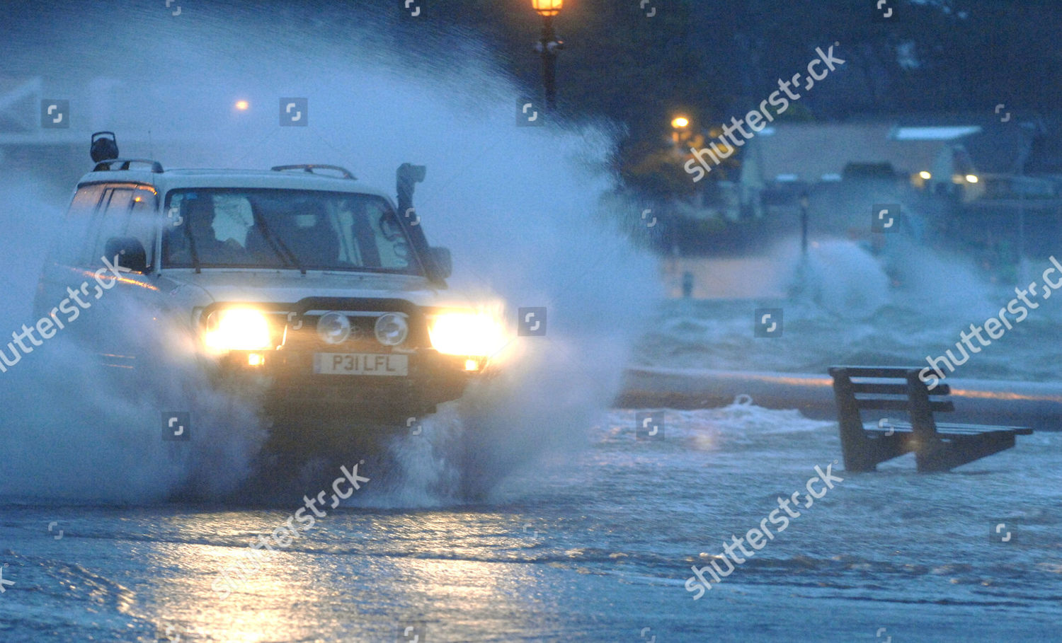 90mph Winds Caused Sea Breach Harbour Editorial Stock Photo - Stock ...