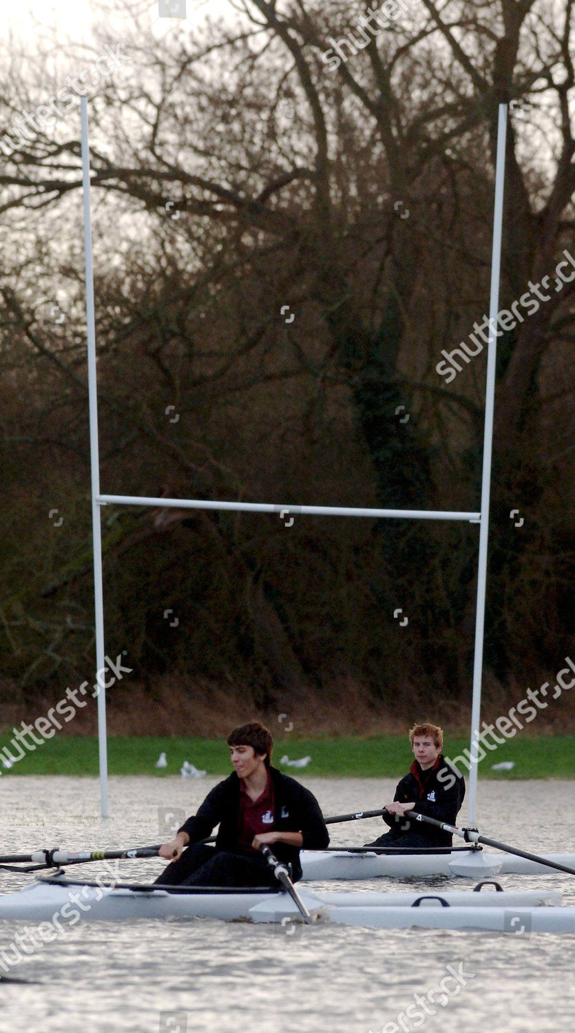 Rowers Shiplake College Henley Oxfordshire Practices Editorial Stock ...