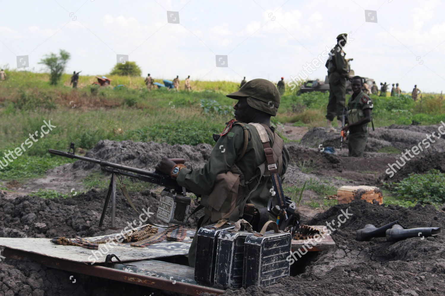 South Sudans Government Soldiers Take Position Editorial Stock Photo ...