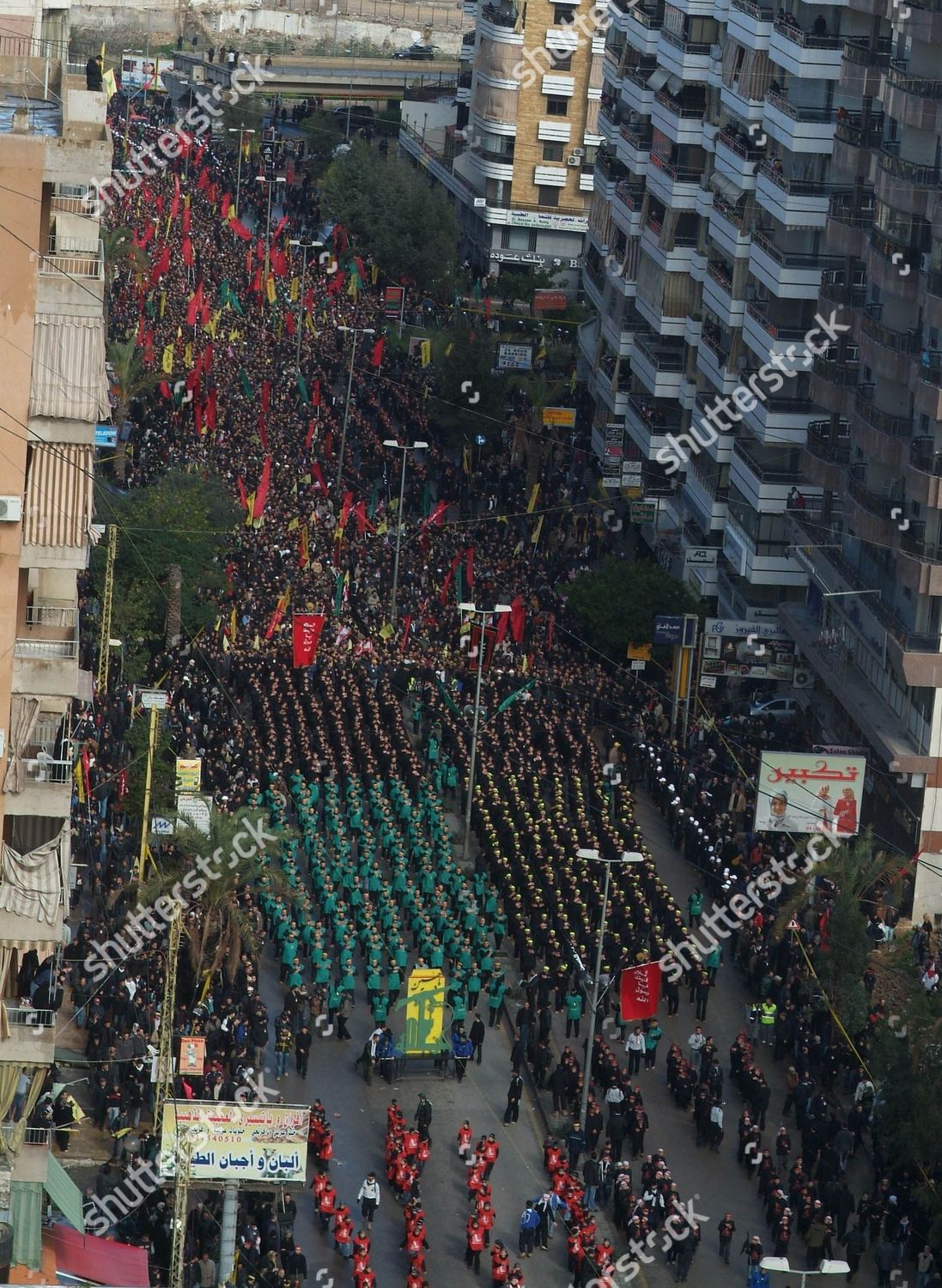 Lebanese Hezbollah Supporters Mourning Imam Hussein Editorial Stock ...