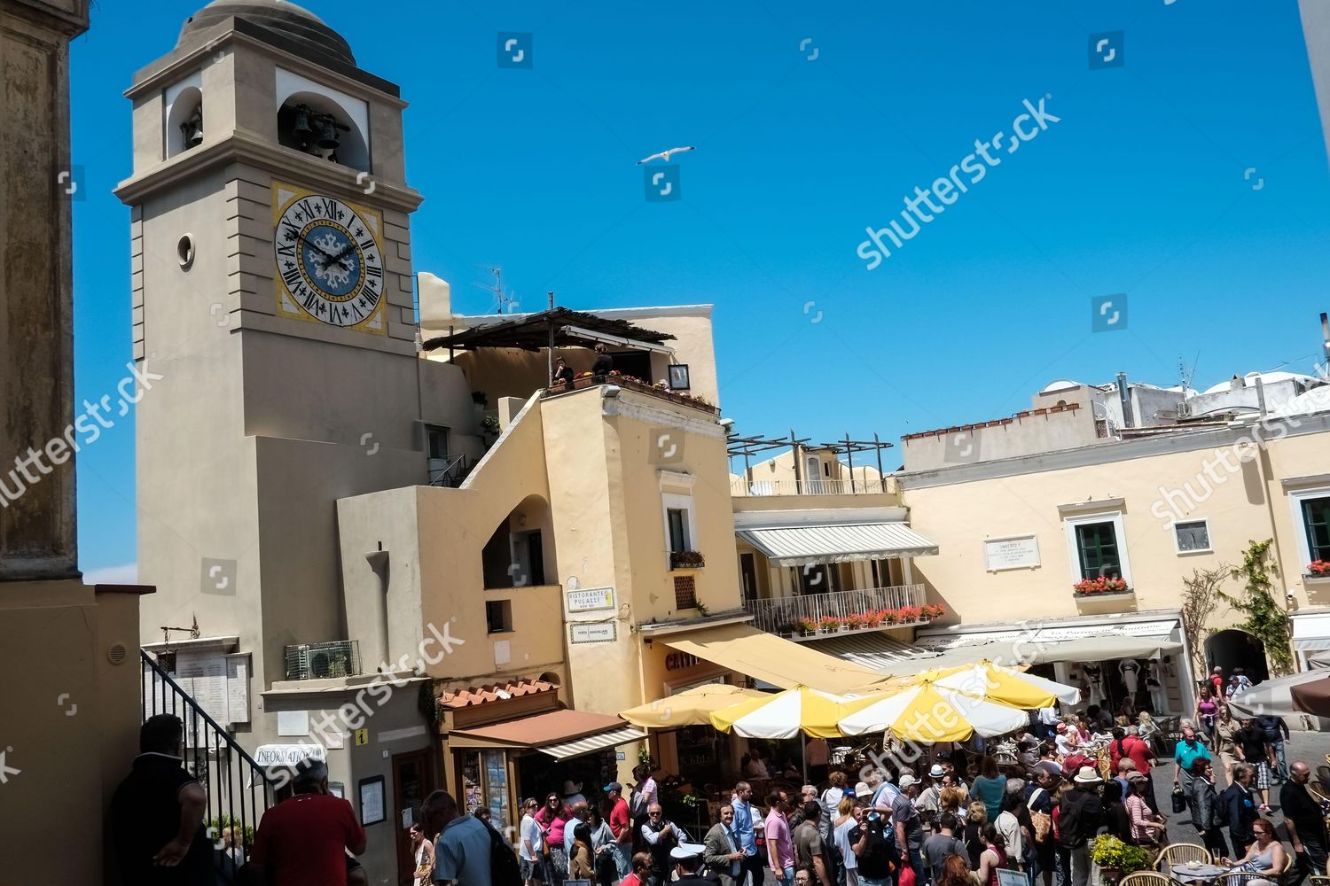 Town Capri Central Square Editorial Stock Photo - Stock Image ...