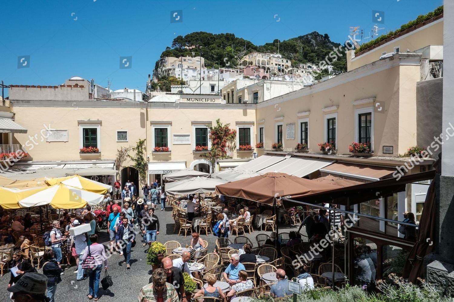 Town Capri Central Square Editorial Stock Photo - Stock Image ...