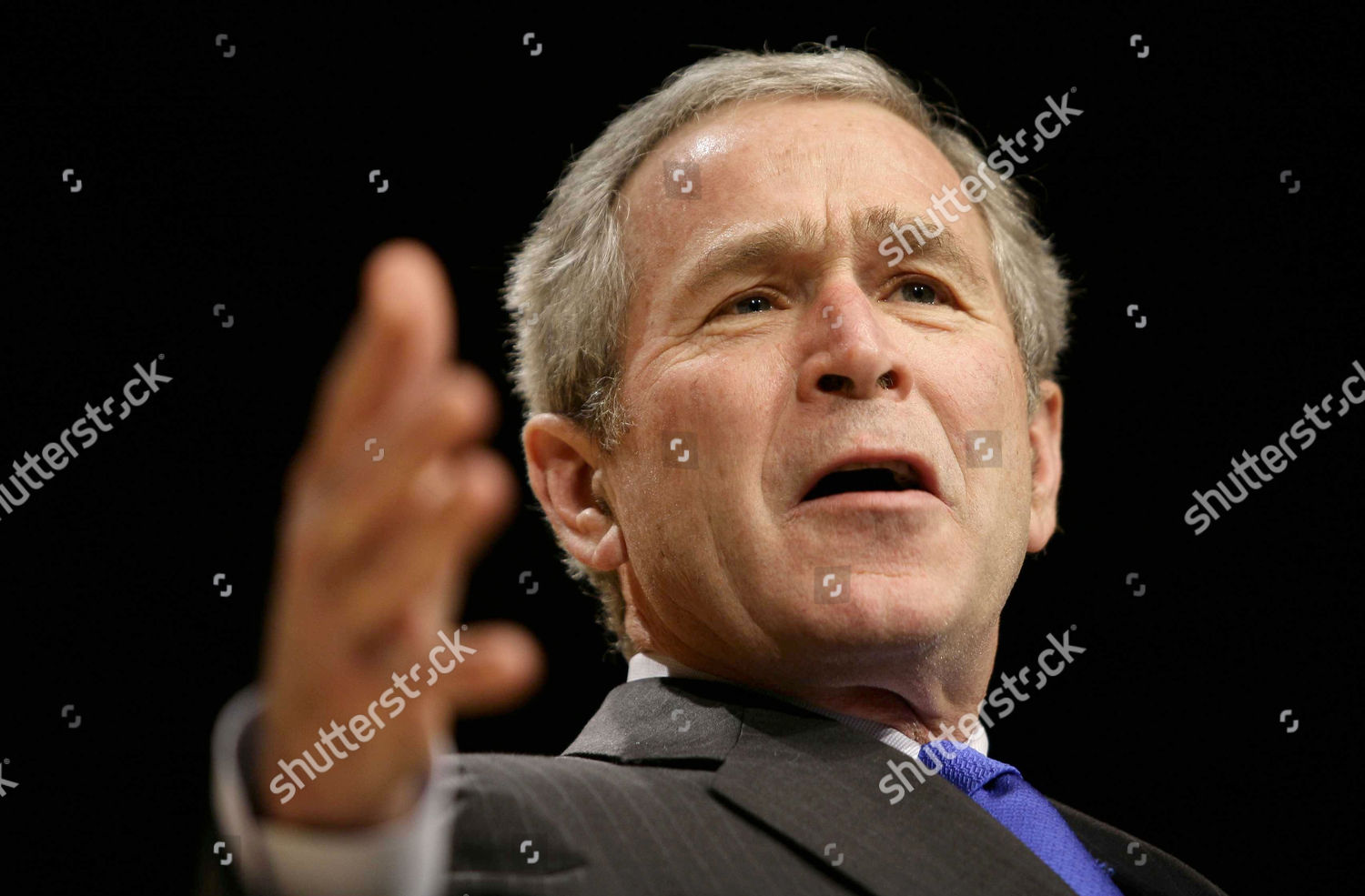 President George W Bush Giving Speech Editorial Stock Photo - Stock ...
