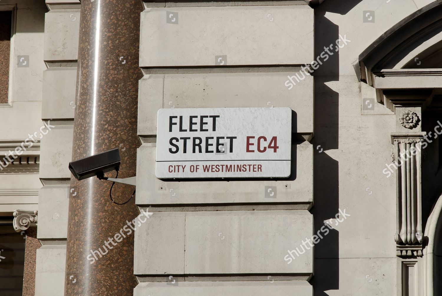 Fleet Street Name Plate London England Editorial Stock Photo - Stock ...