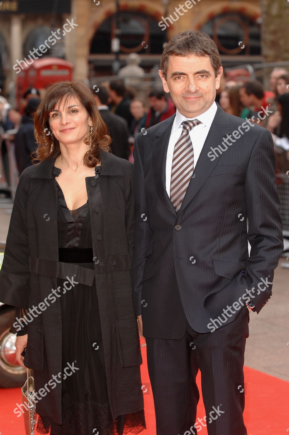 Rowan Atkinson Wife Sunetra Sastry Editorial Stock Photo - Stock Image ...