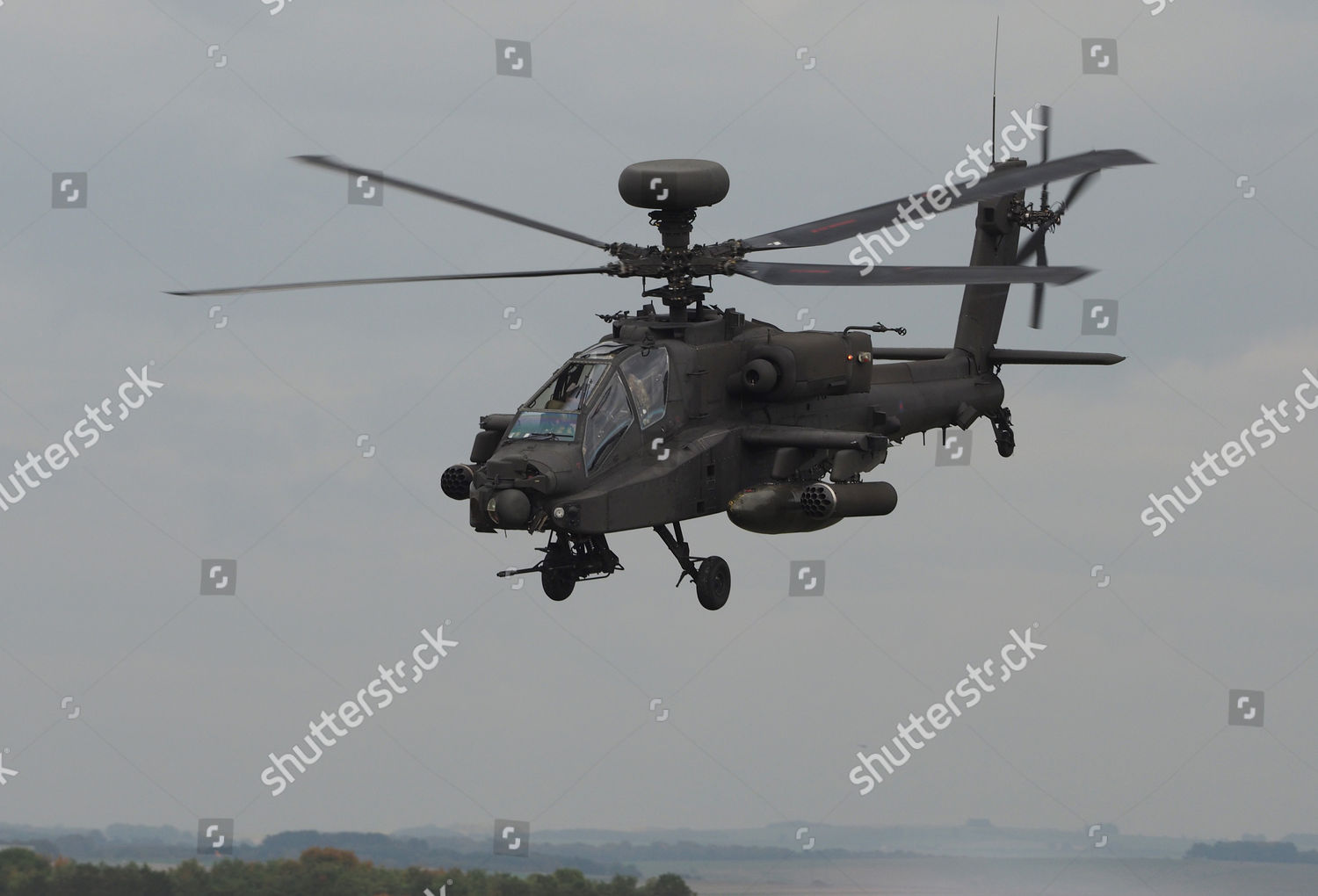 Apache Ah64 Attack Helicopter Editorial Stock Photo - Stock Image ...