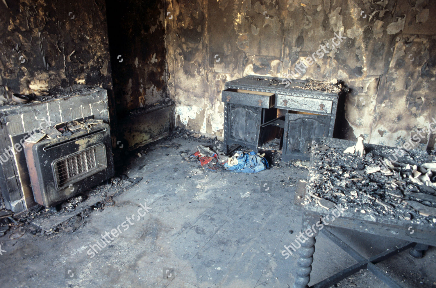 Room Damaged By Fire 1980 Editorial Stock Photo - Stock Image ...