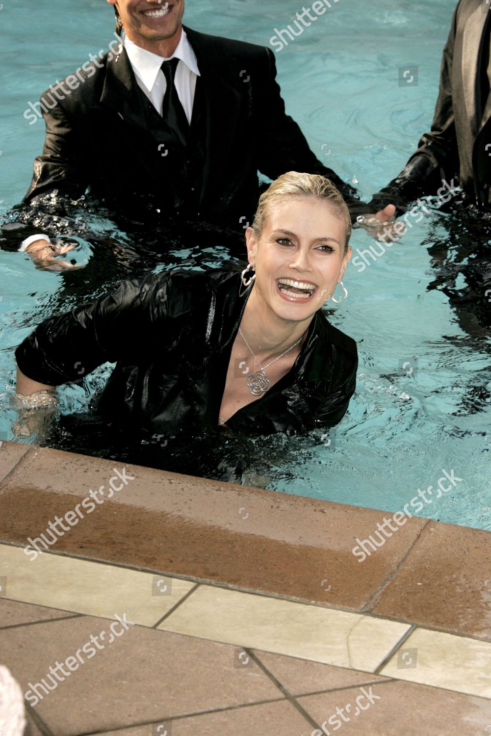Heidi Klum Poses Pool Editorial Stock Photo - Stock Image | Shutterstock