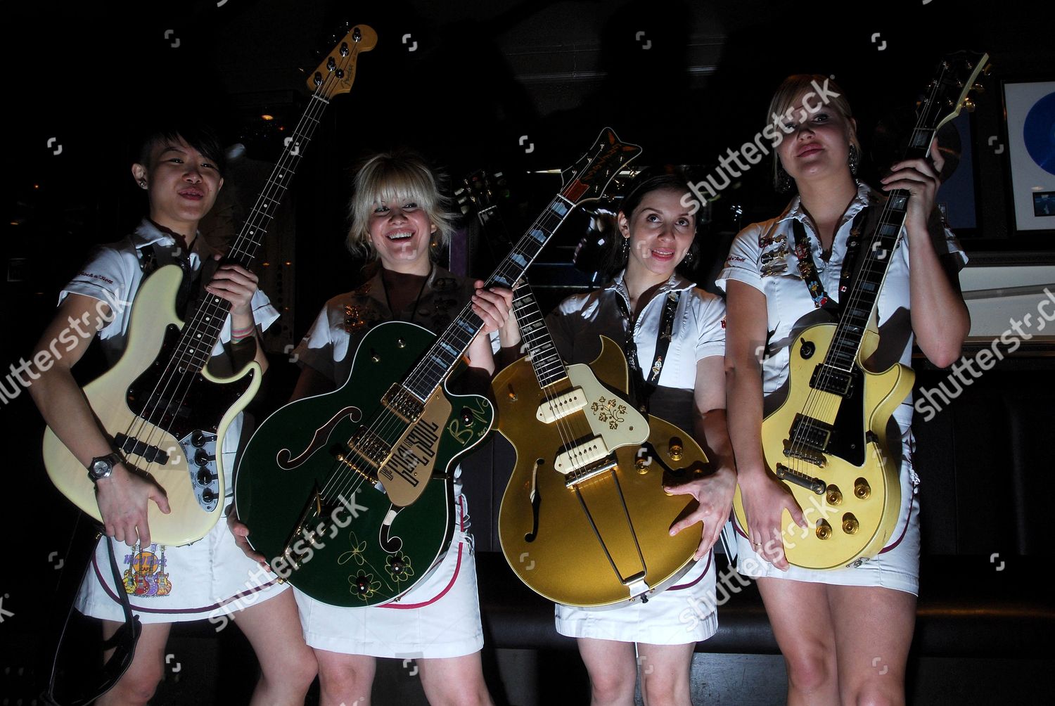 Hard Rock Restaurant Waitresses Hold Various Editorial Stock Photo ...