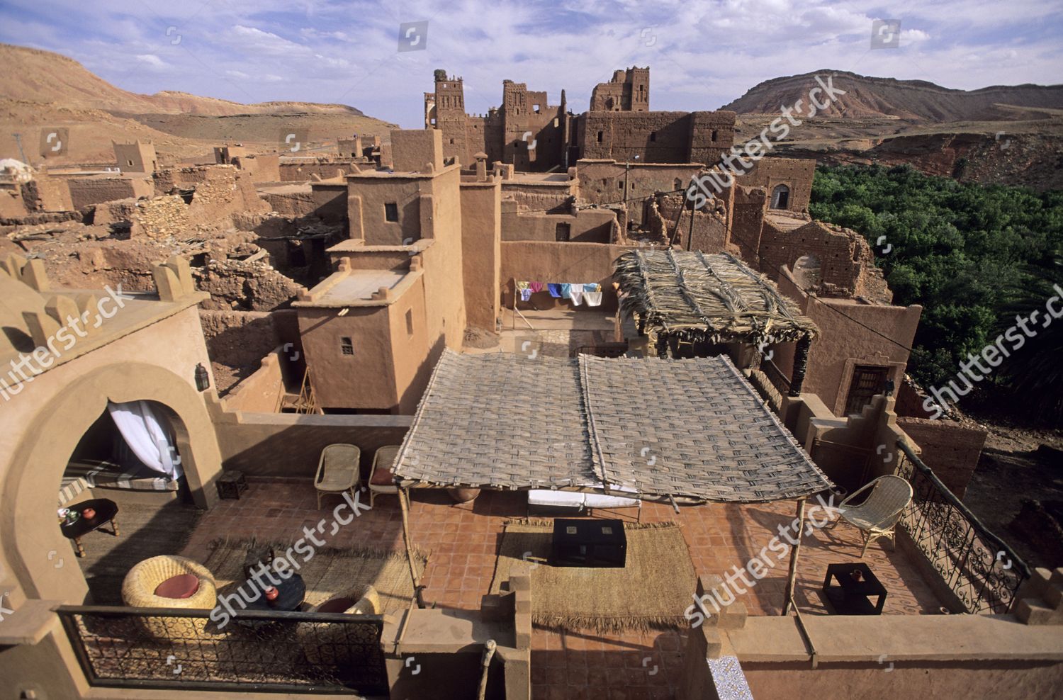 View Roof Terrace Kasbah Ellouze Hotel Editorial Stock Photo - Stock ...