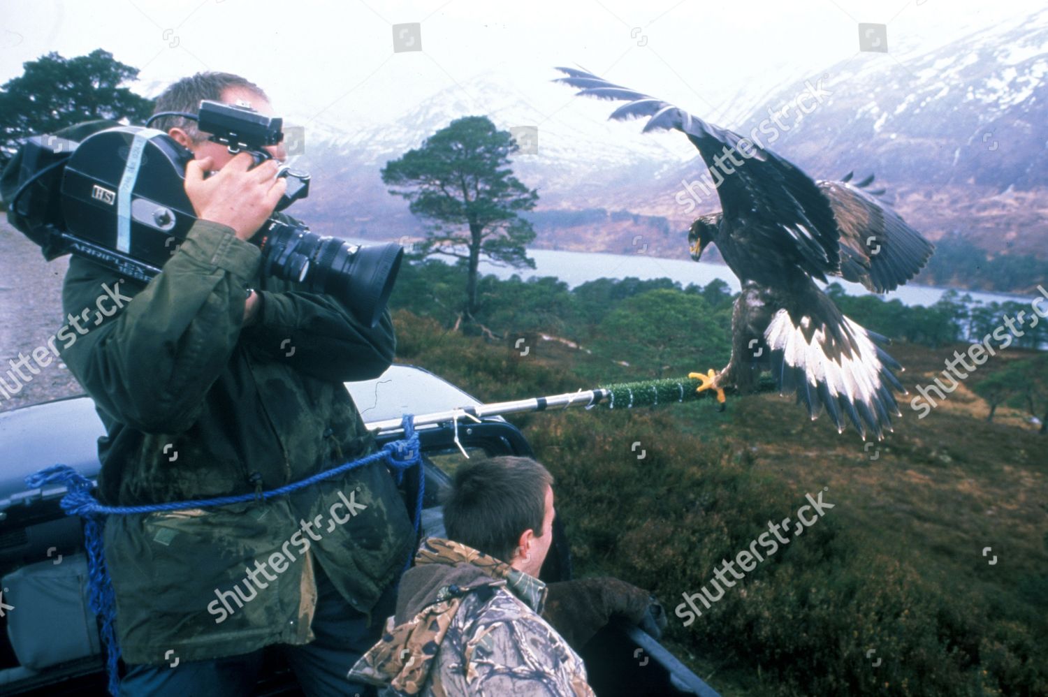 Cameraman Ian Mccarthy Filming Golden Eagles Editorial Stock Photo ...