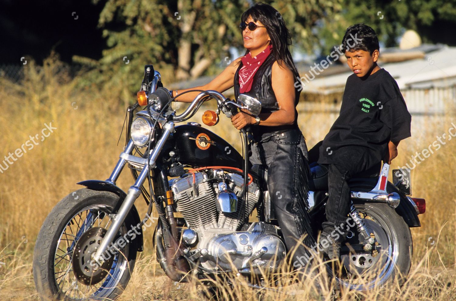 Female Biker Member Navajo Bikers Shiprock Editorial Stock Photo ...