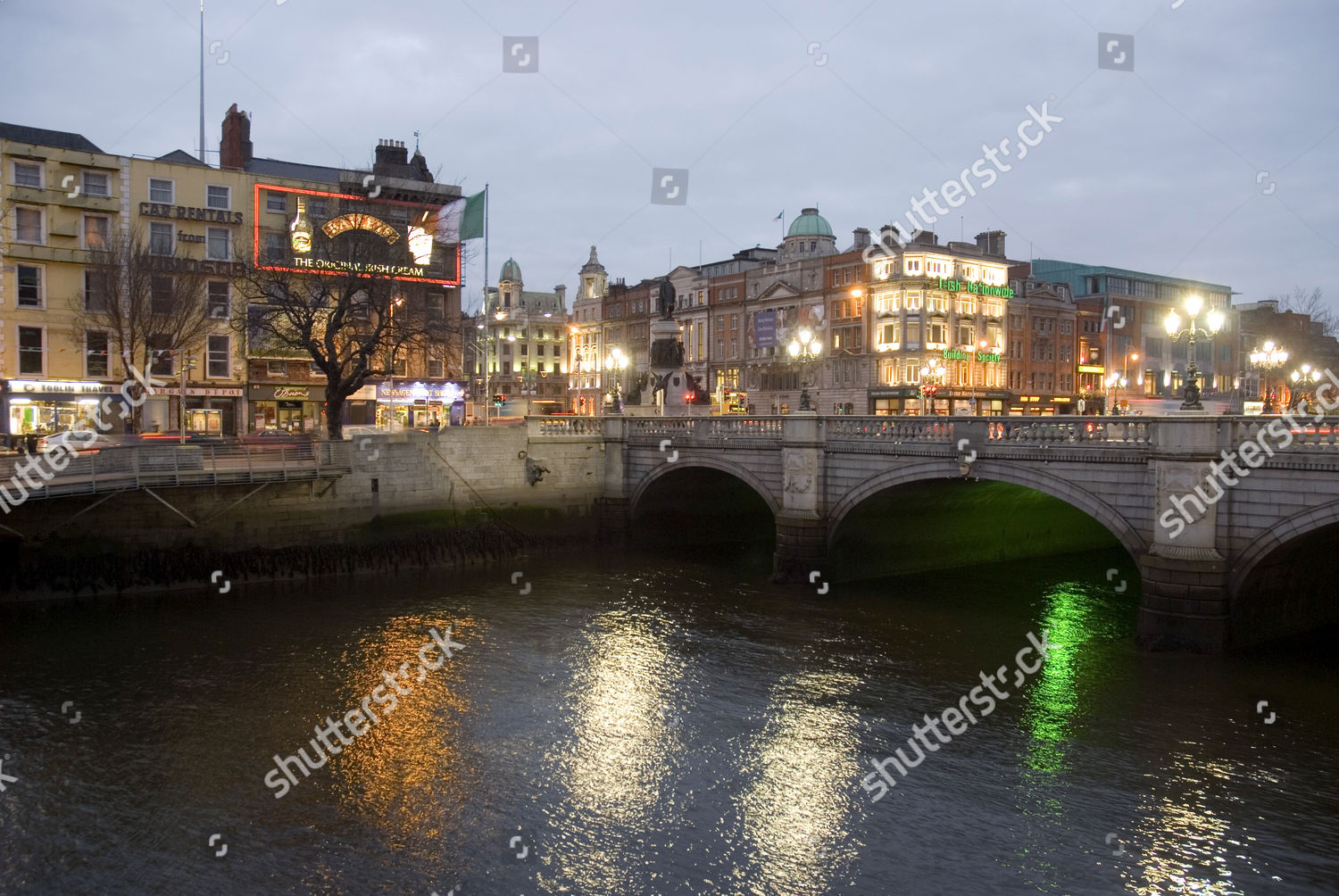 Oconnell Bridge On Liffey River Built Editorial Stock Photo - Stock ...