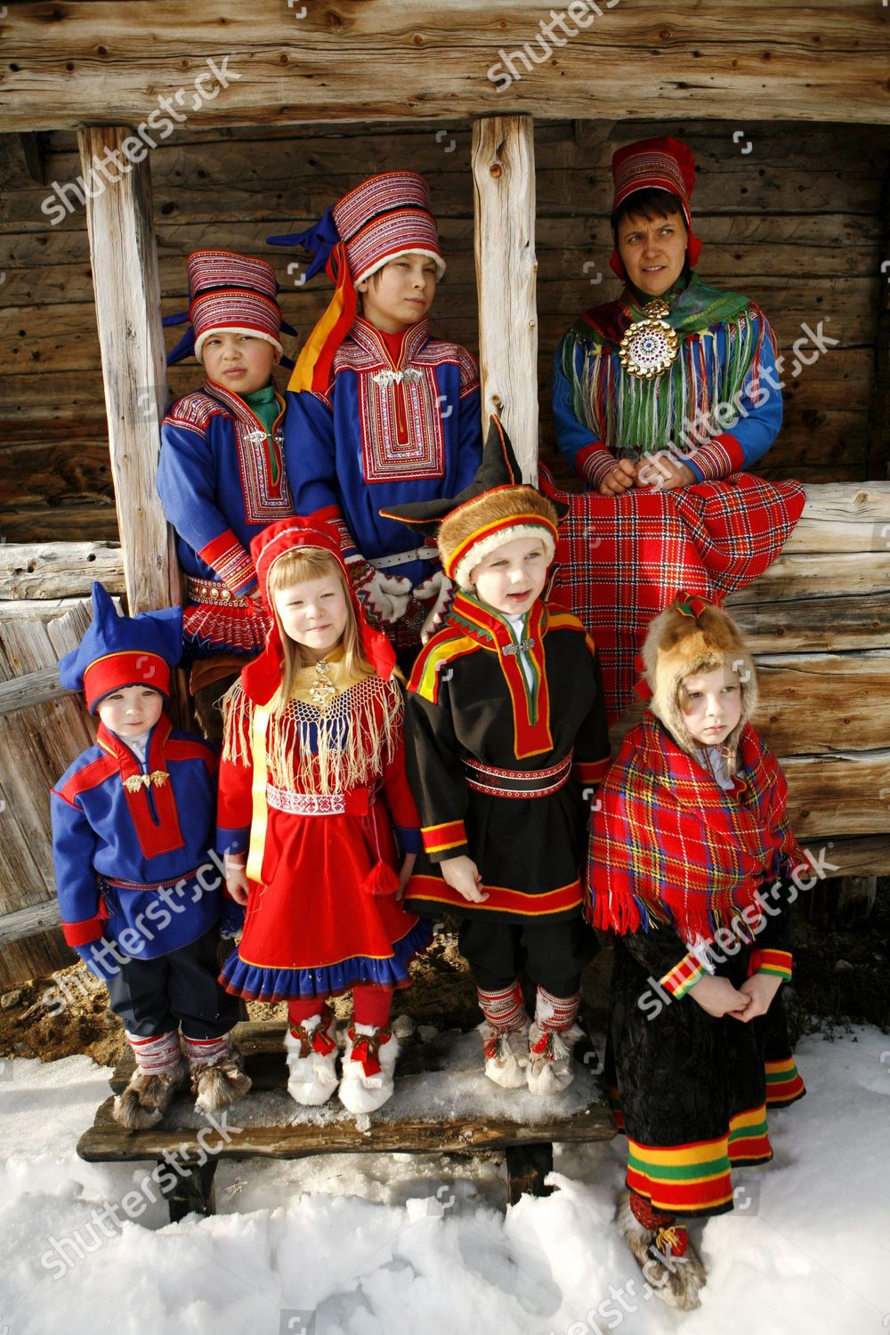 Sami People Inari Finnish Lapland Editorial Stock Photo - Stock Image ...