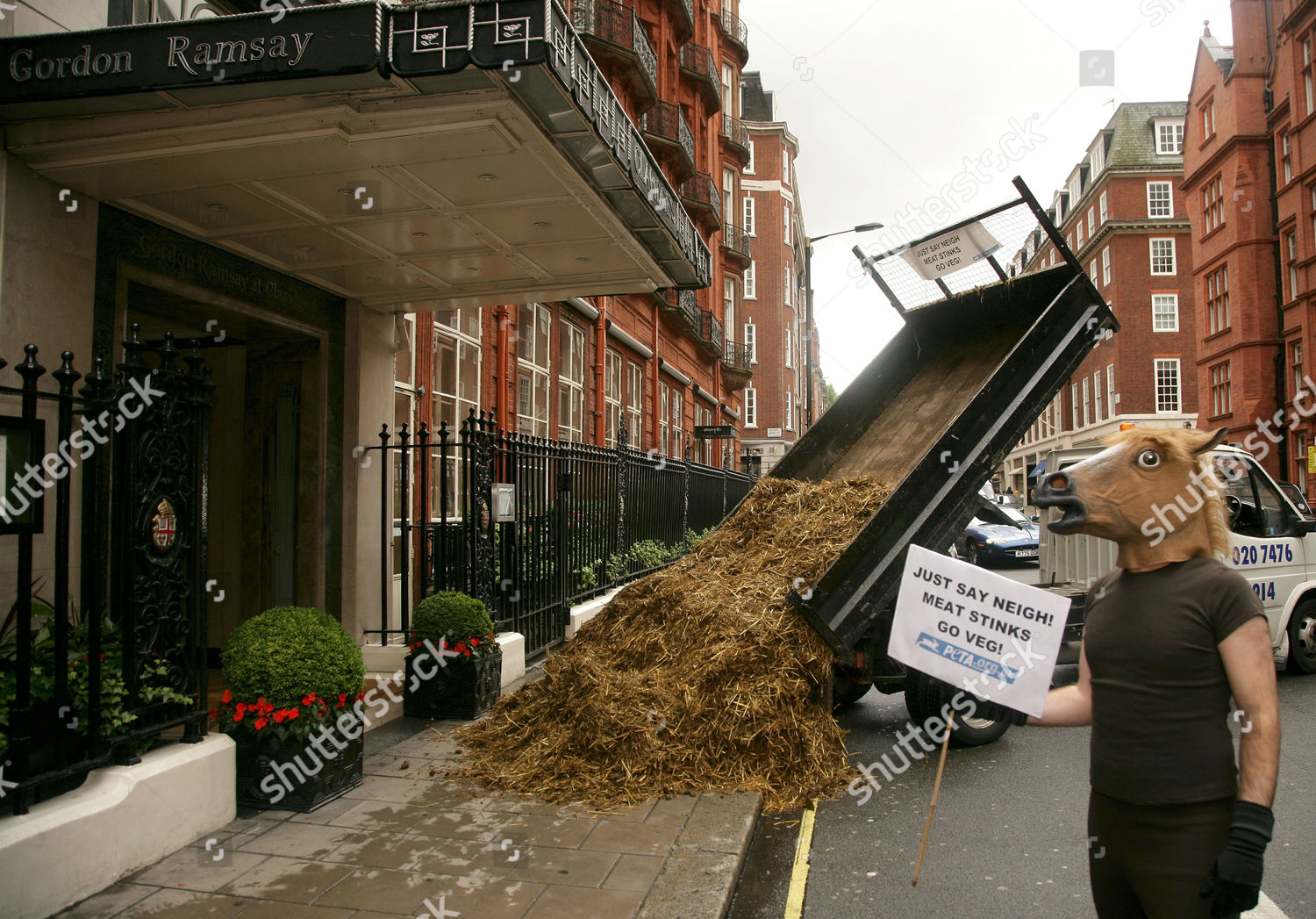 Lorry Load Horse Manure Dumped Outside Editorial Stock Photo - Stock ...