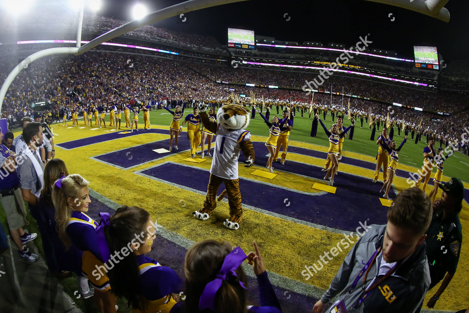 Lsu Mascot Mike Tiger During Game Editorial Stock Photo - Stock Image ...