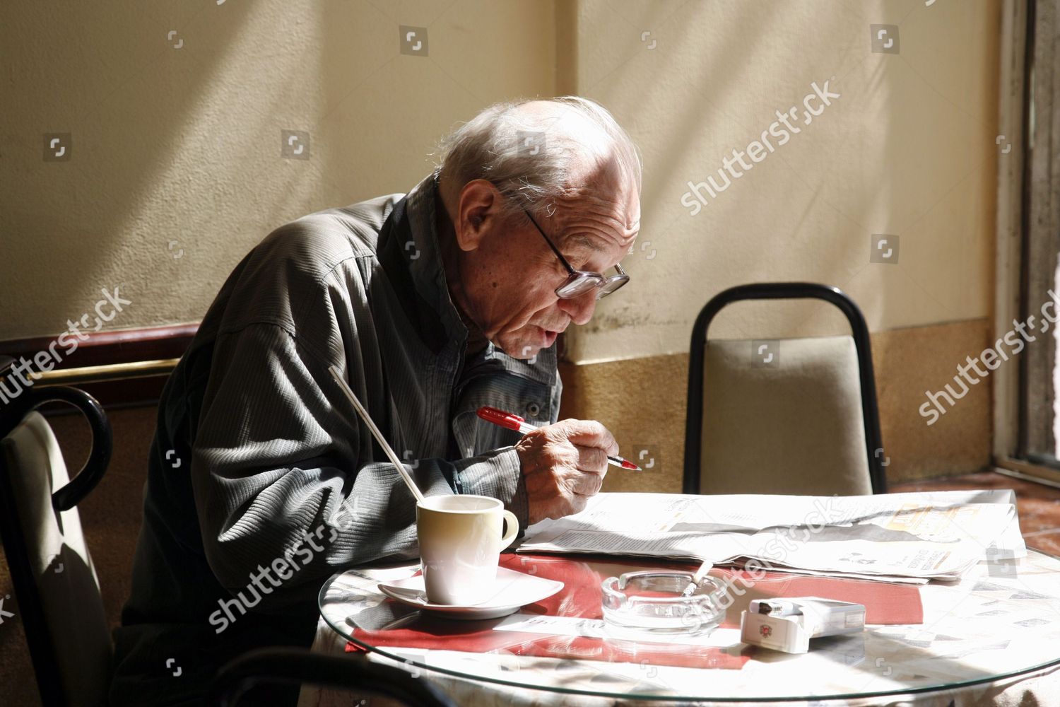 Old Man Cafe Sofia Bulgaria Editorial Stock Photo - Stock Image ...