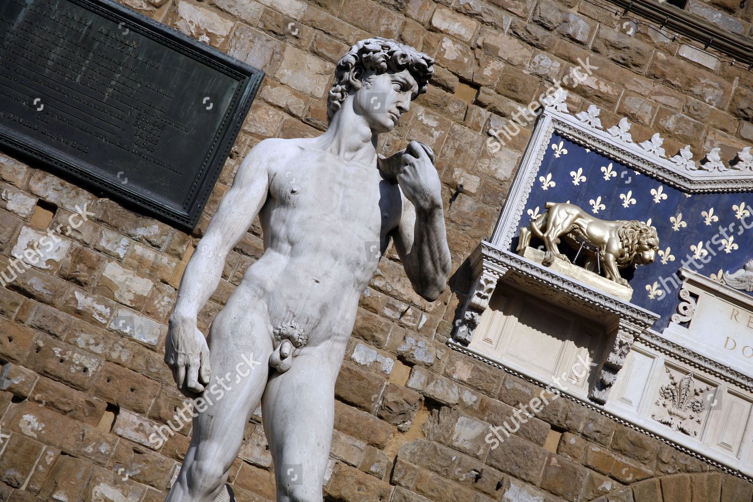 Statue David Piazza Della Signora Florence Editorial Stock Photo ...