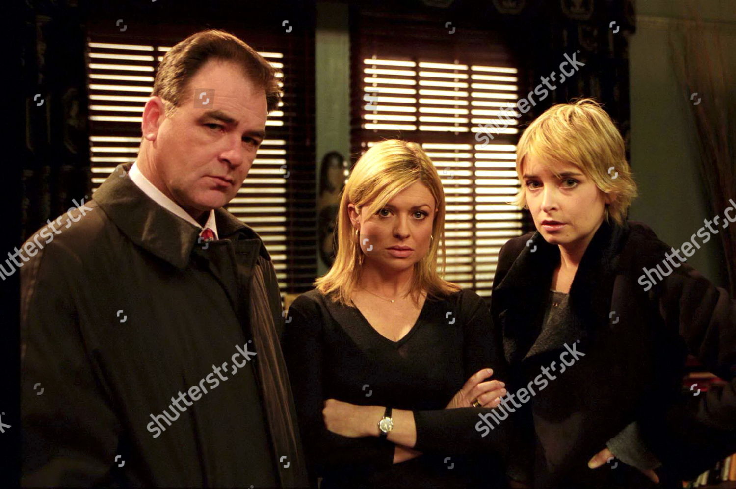 Emmerdale Terry Woods Billy Hartman Louise Editorial Stock Photo ...