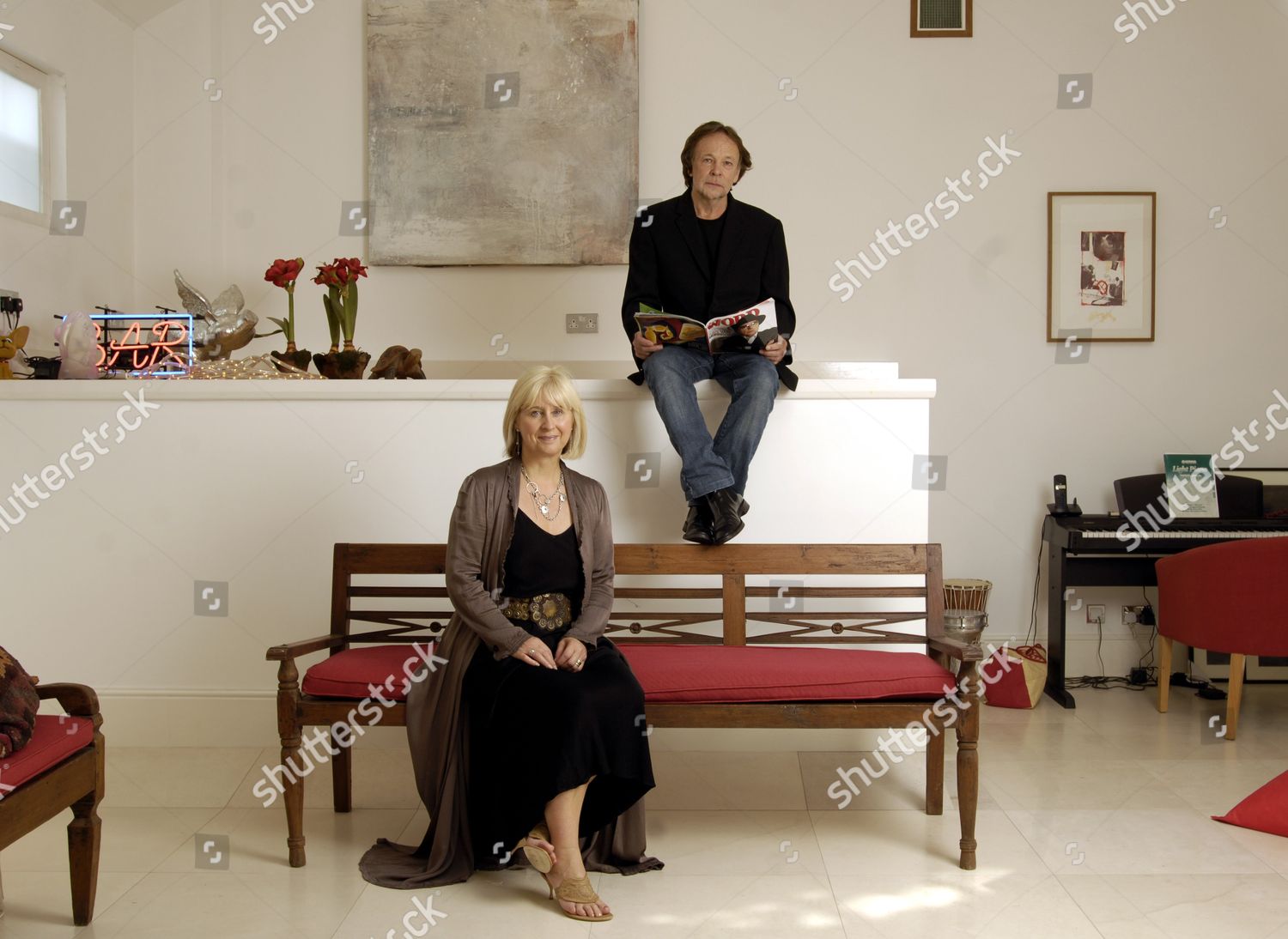 Bev Sage Alan Smith Home House Editorial Stock Photo - Stock Image ...