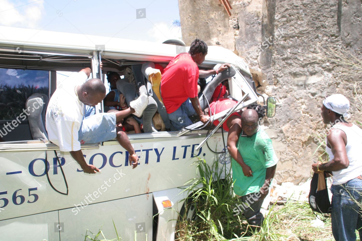 Passengers Making Desperate Escape Through Windows Editorial Stock ...