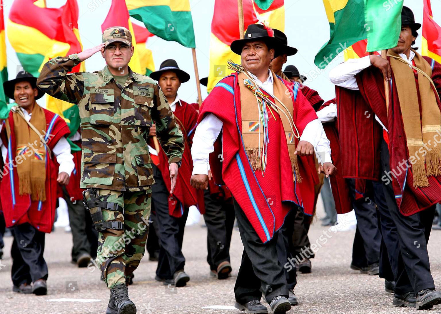 Local Indians Soldiers Participate Military Indigenous Editorial Stock ...