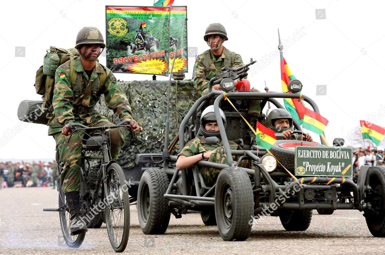 Bolivian Soldiers Participate Military Indigenous Parade Editorial ...