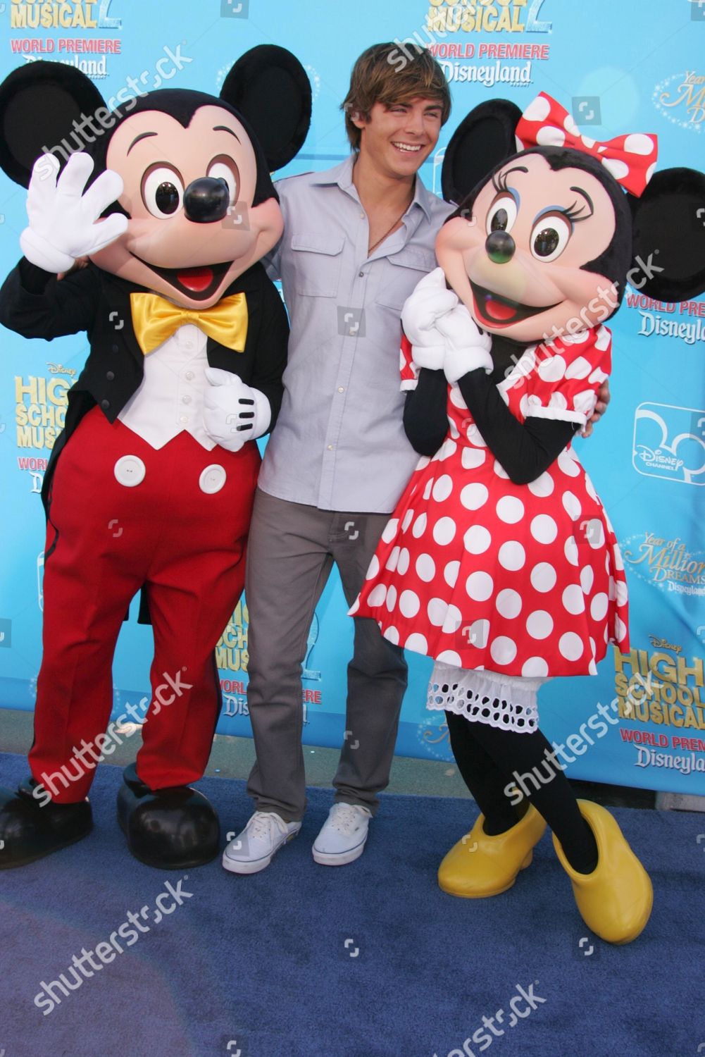 Mickey Mouse Zac Efron Minnie Mouse Editorial Stock Photo - Stock Image ...