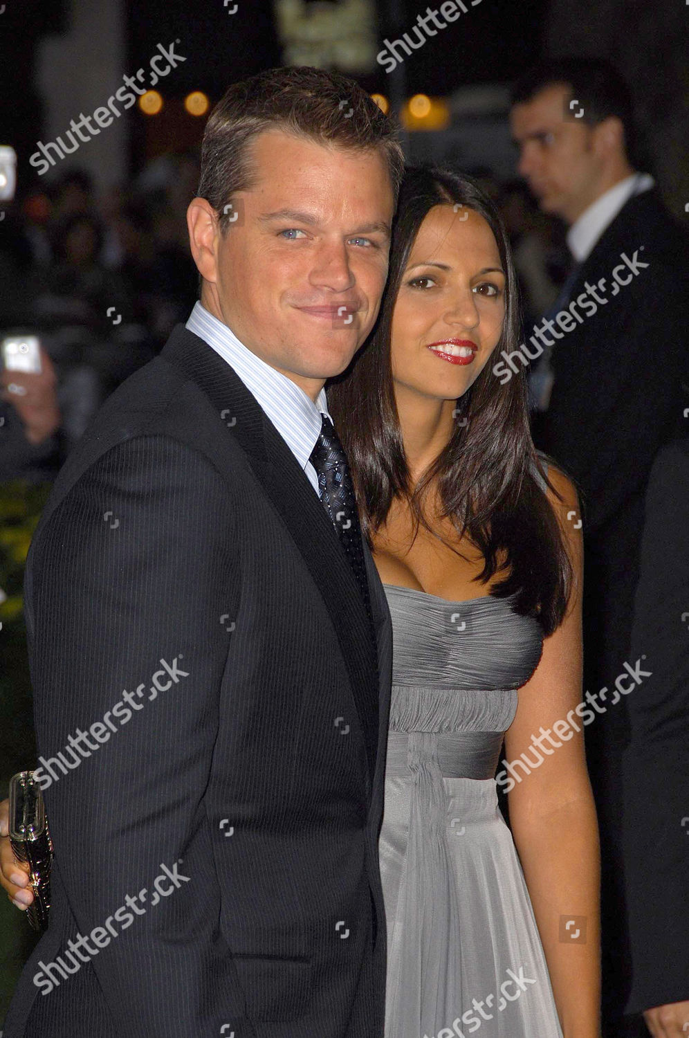 Matt Damon His Wife Luciana Damon Editorial Stock Photo - Stock Image ...