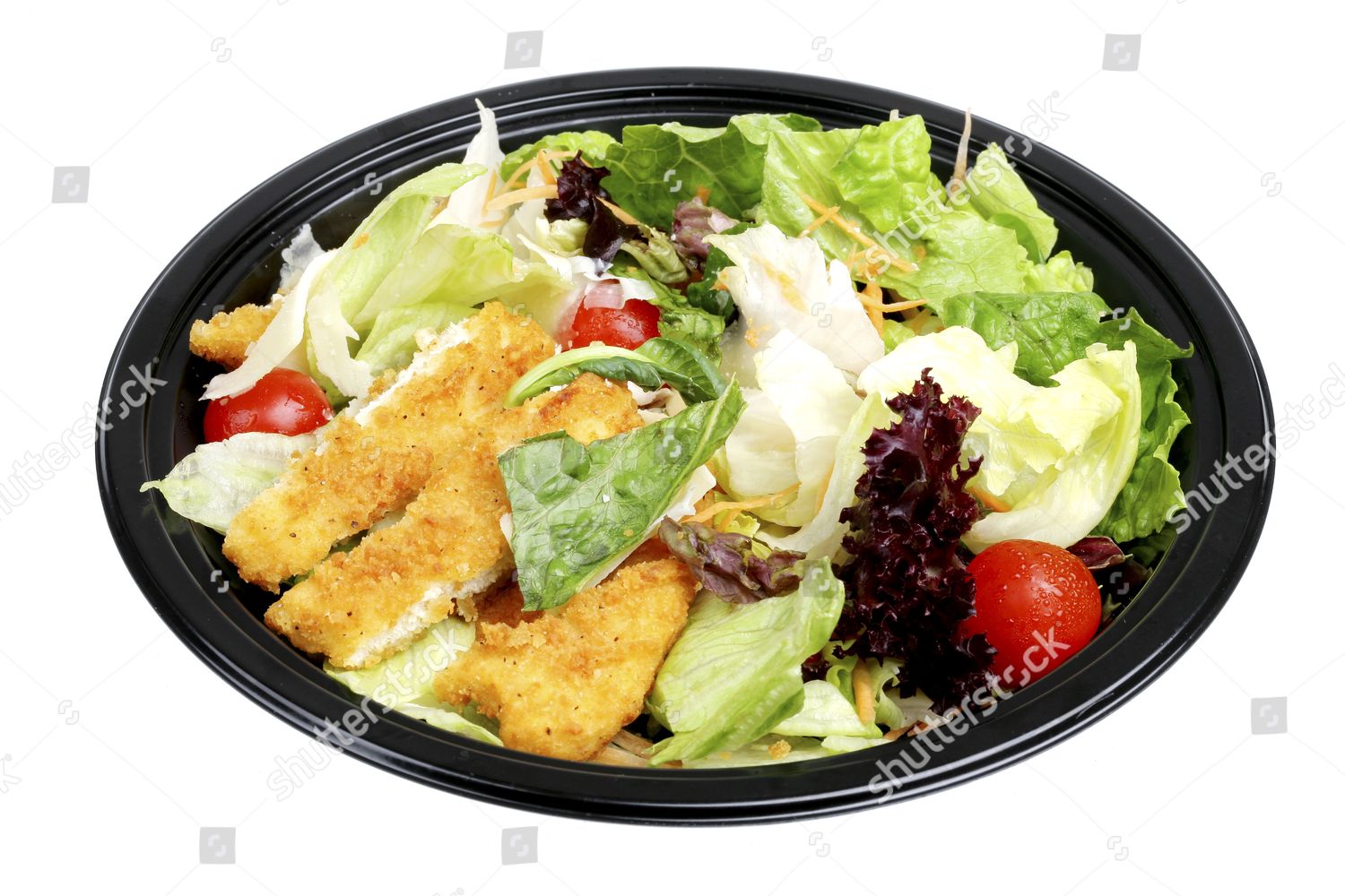 Breaded Chicken Caesar Salad Editorial Stock Photo - Stock Image ...
