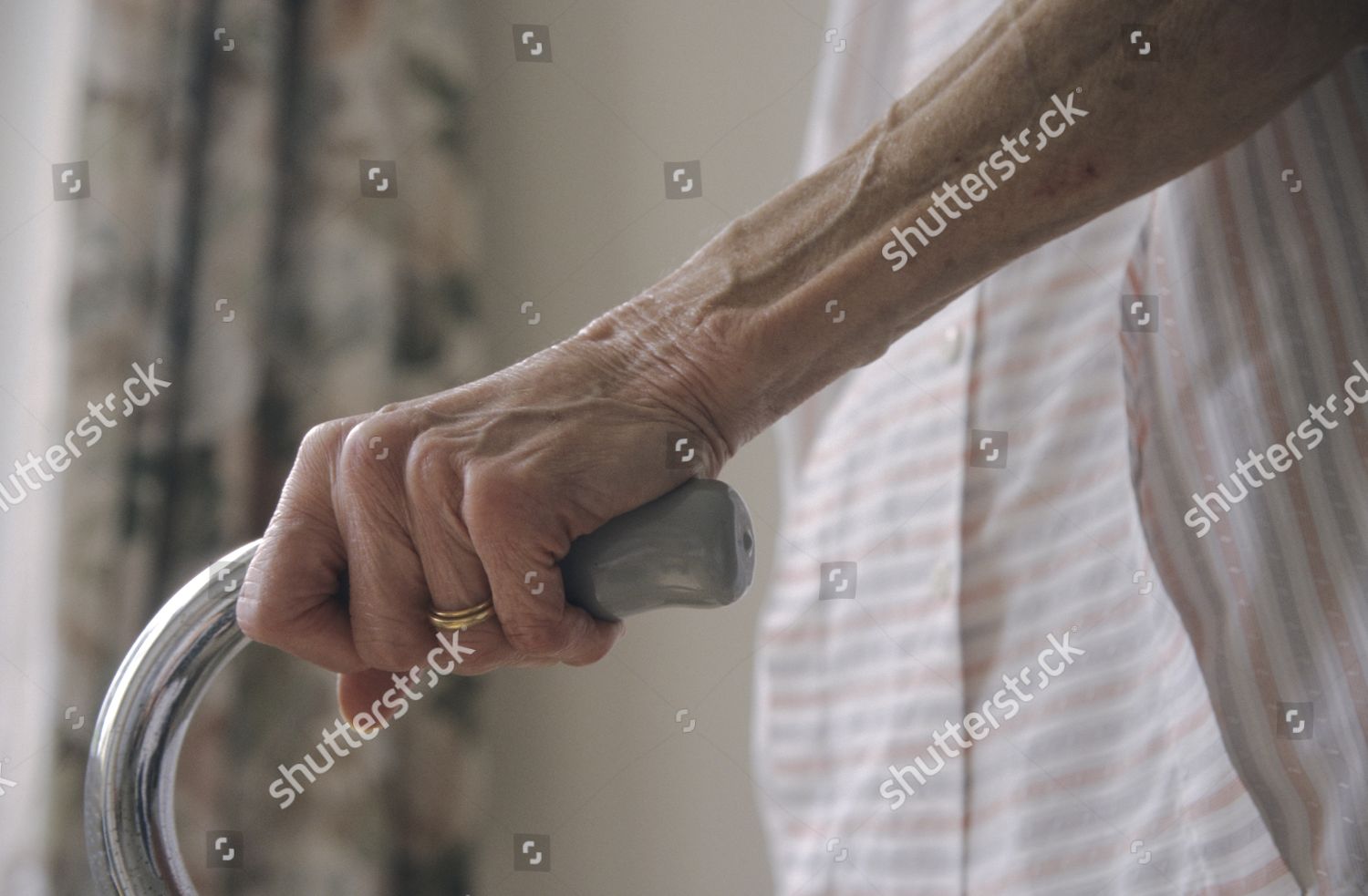 Model Released Partially Disabled Elderly Woman Editorial Stock Photo ...