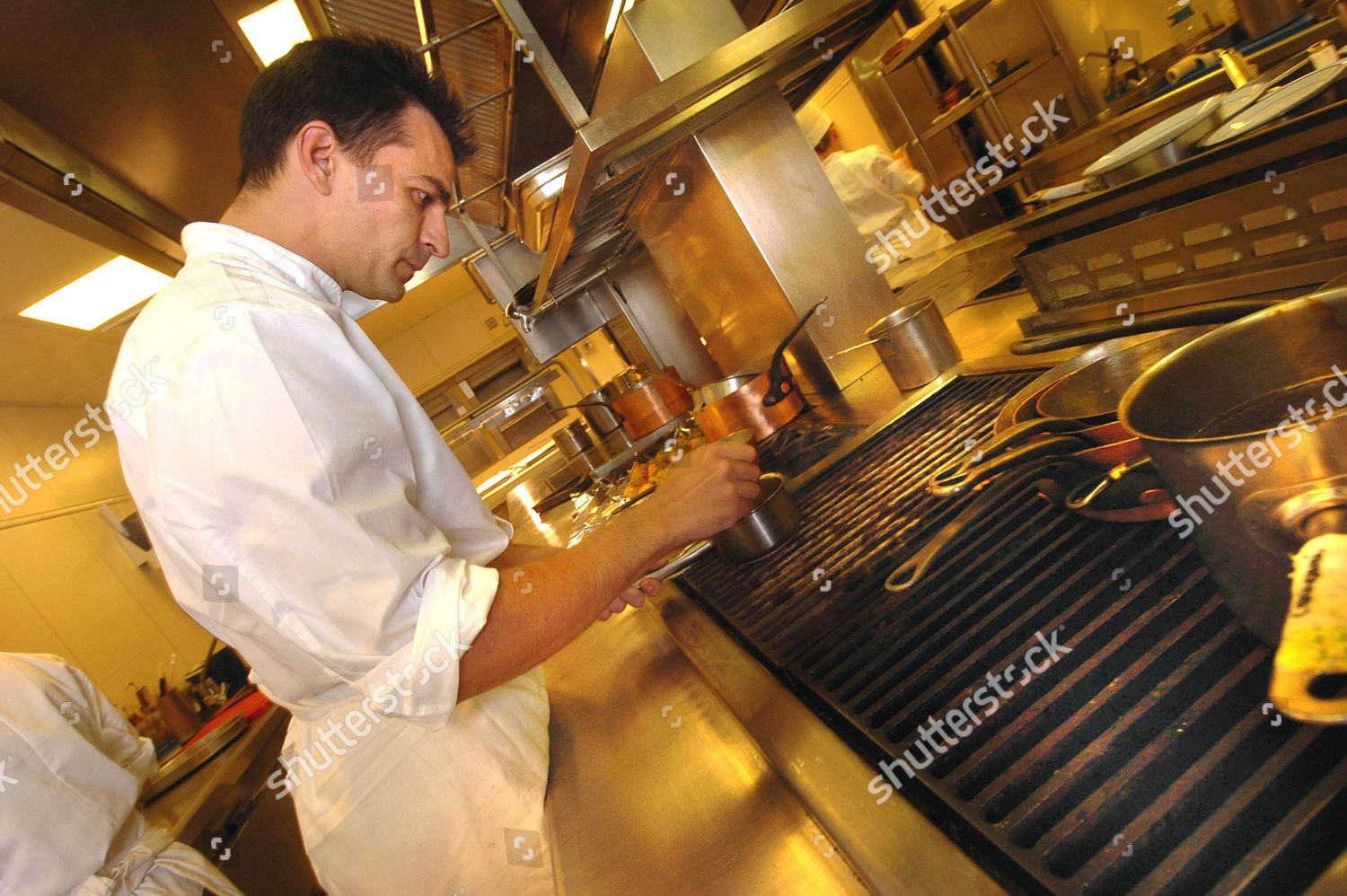 Yannick Alleno Chef Michelinstarred Restauraunt Hotel Editorial Stock ...