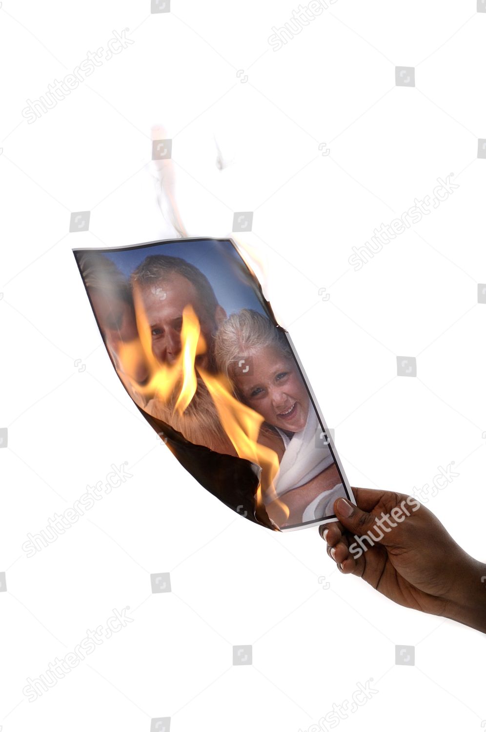 Burning Family Photographs Editorial Stock Photo - Stock Image ...