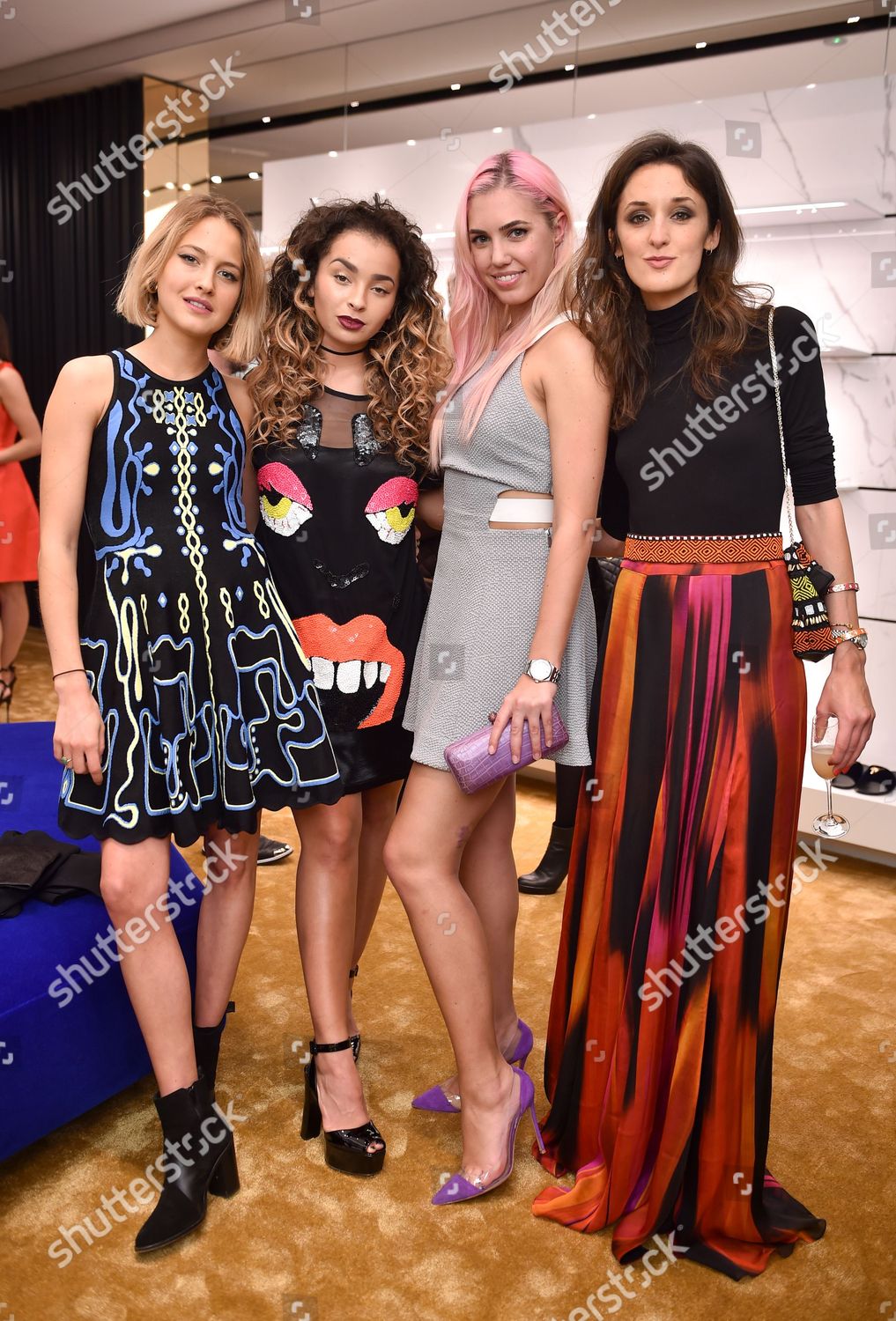 Tess Ward Ella Eyre Amber Le Editorial Stock Photo - Stock Image ...