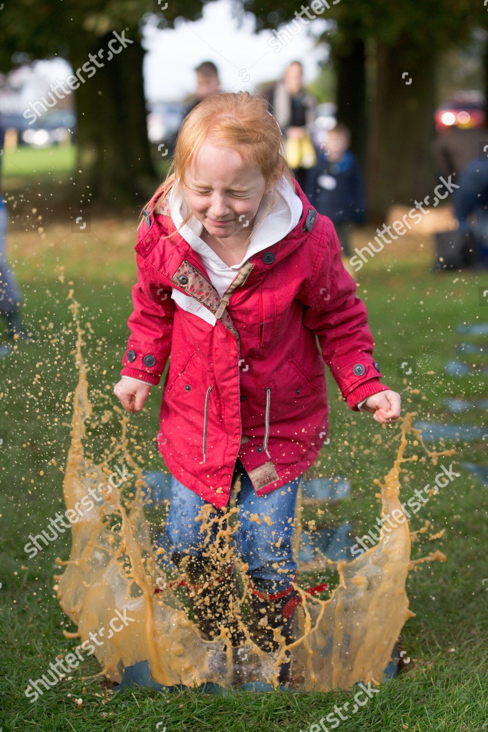 Child Takes Part World Puddle Jumping Editorial Stock Photo - Stock ...