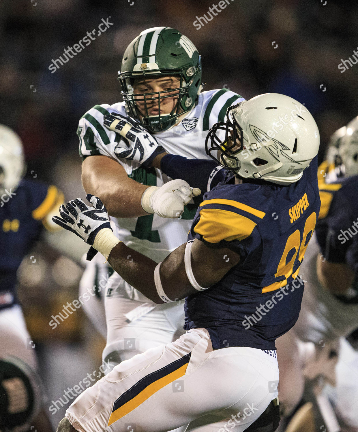Ohio Bobcats Offensive Lineman Jared Mccray Editorial Stock Photo ...