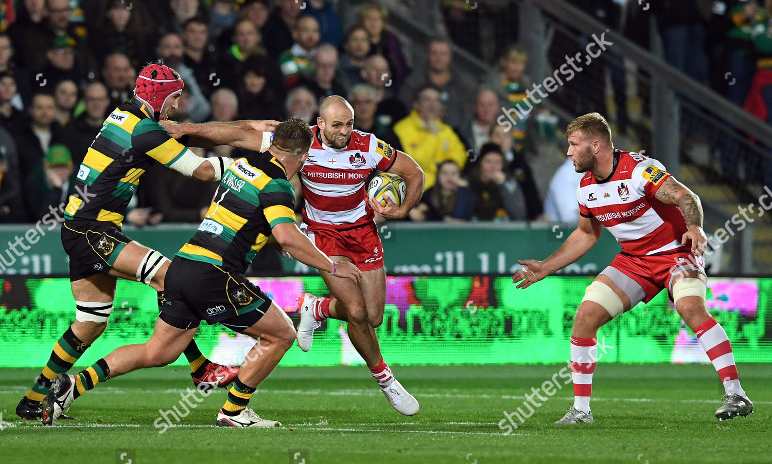 Northamptons Gloucesters Charlie Sharples On Break Editorial Stock ...