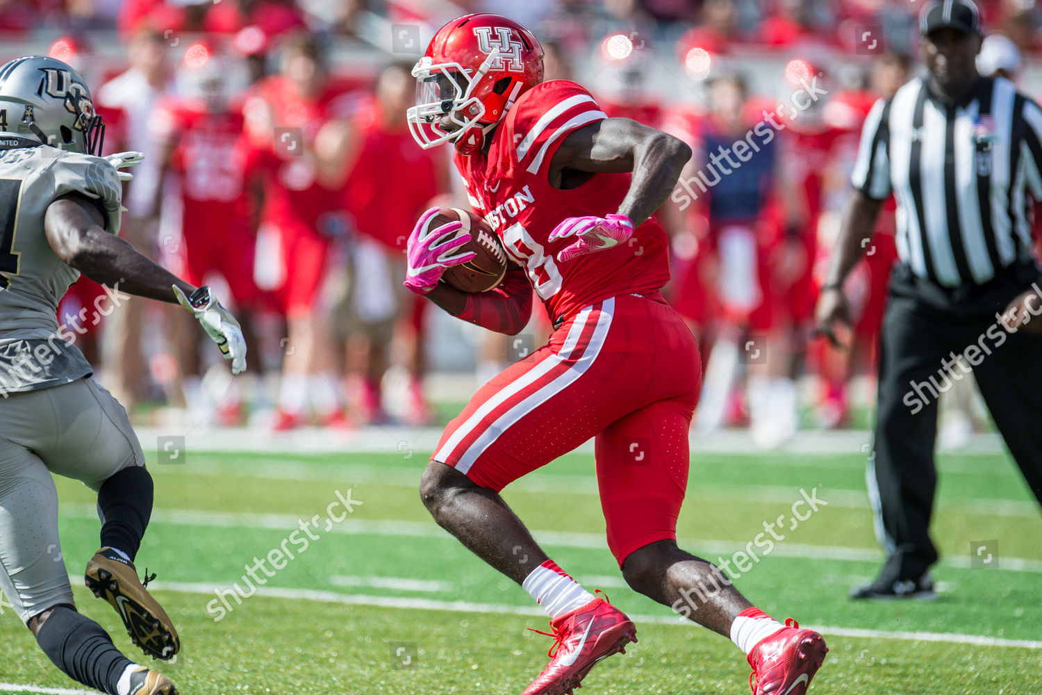 Houston Cougars Wide Receiver Steven Dunbar Editorial Stock Photo ...